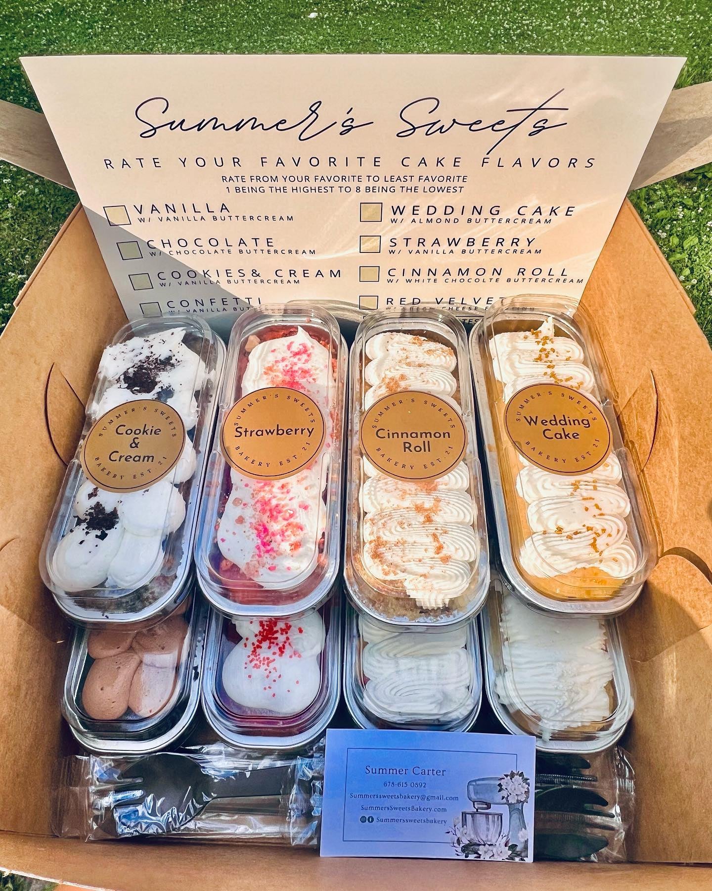 Cake Tasting Box | Summer's Sweets Bakery